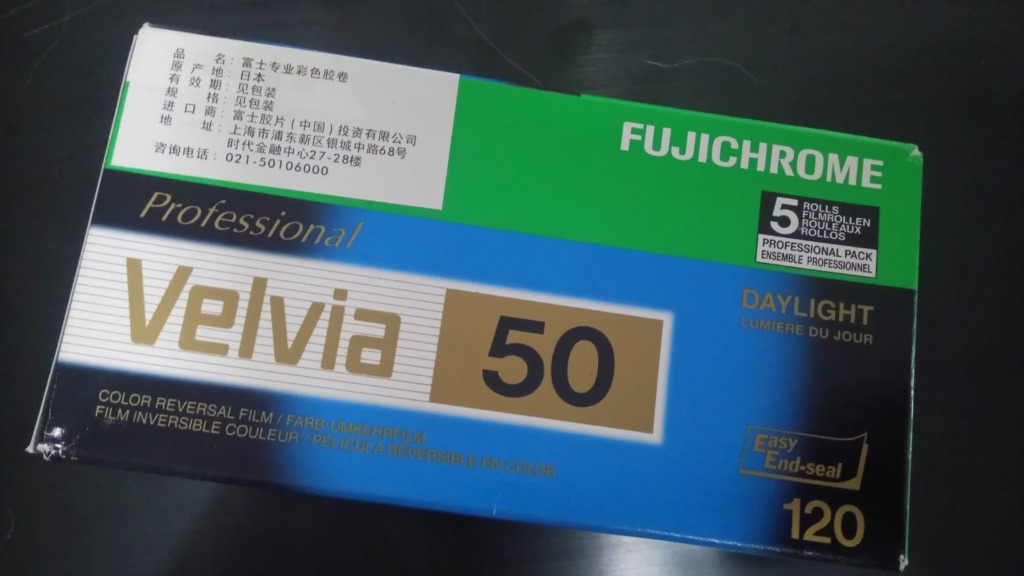 原裝正貨 2019 Expired 過期 Fujifilm FUJICHROME Velvia 50 彩色正片菲林 Color ...