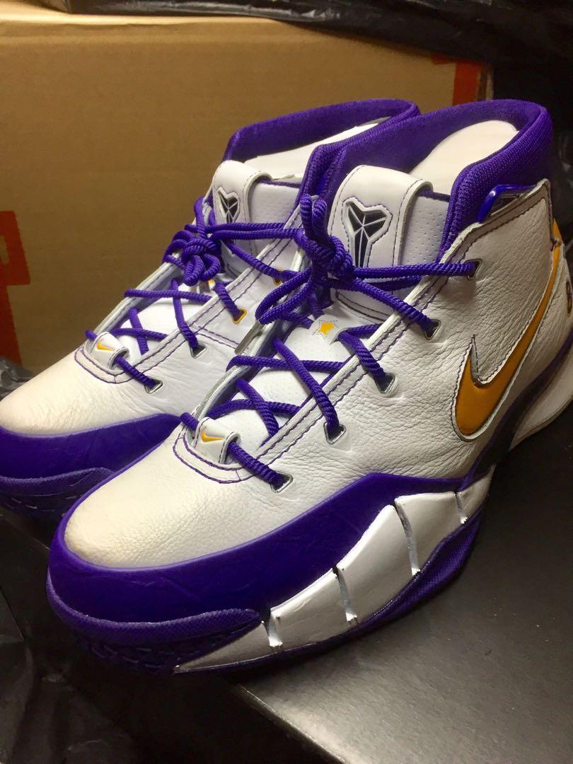 全新現貨 Nike Kobe Protro 1 LAKERS PE #8 us 11 bryant 81pts prelude FTB 11 XI Elite mamba, 男裝, 鞋, 波鞋 ...