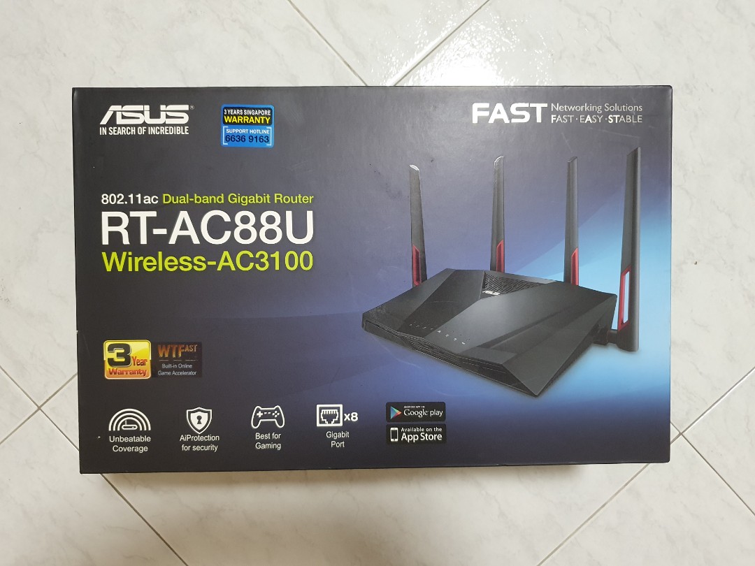 Asus RT-AC88U Router with warranty, Computers & Tech, Parts ...