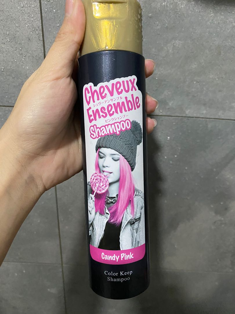 Candy pink colour shampoo, Beauty & Personal Care, Hair on Carousell