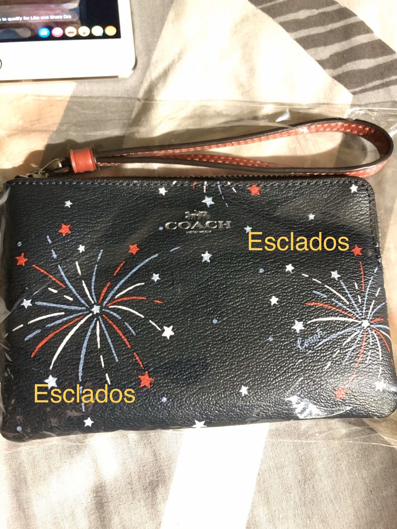 Coach Wristlet Fireworks series, Women's Fashion, Bags & Wallets ...