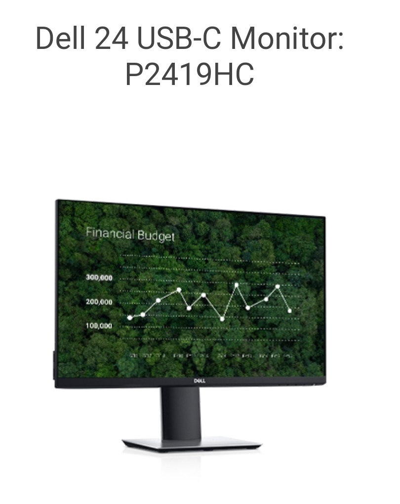 Dell 24" P2419HC USB-C Monitor, Electronics, Computers, Others on Carousell