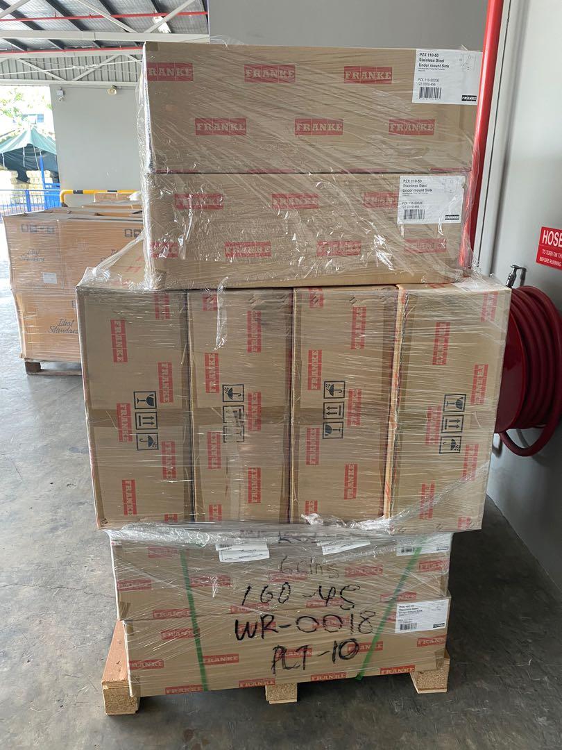 Franke PZX 160-45 SS double bowl sink, Furniture & Home Living ...