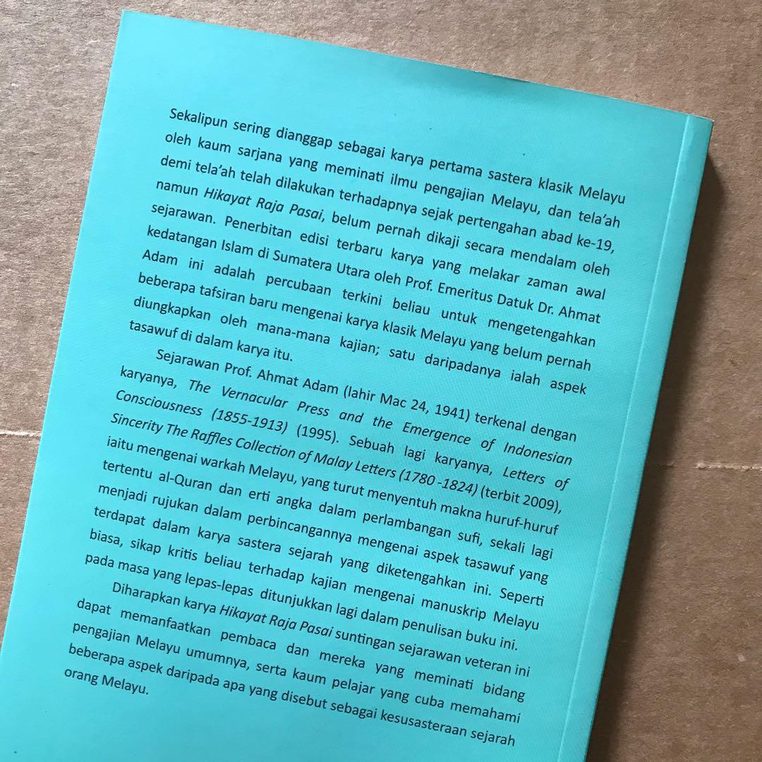 Hikayat Raja Pasai - Ahmat Adam, Hobbies & Toys, Books & Magazines ...