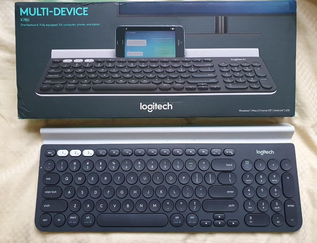 Logitech K780 multi-device wireless Keyboard, Computers & Tech, Parts ...