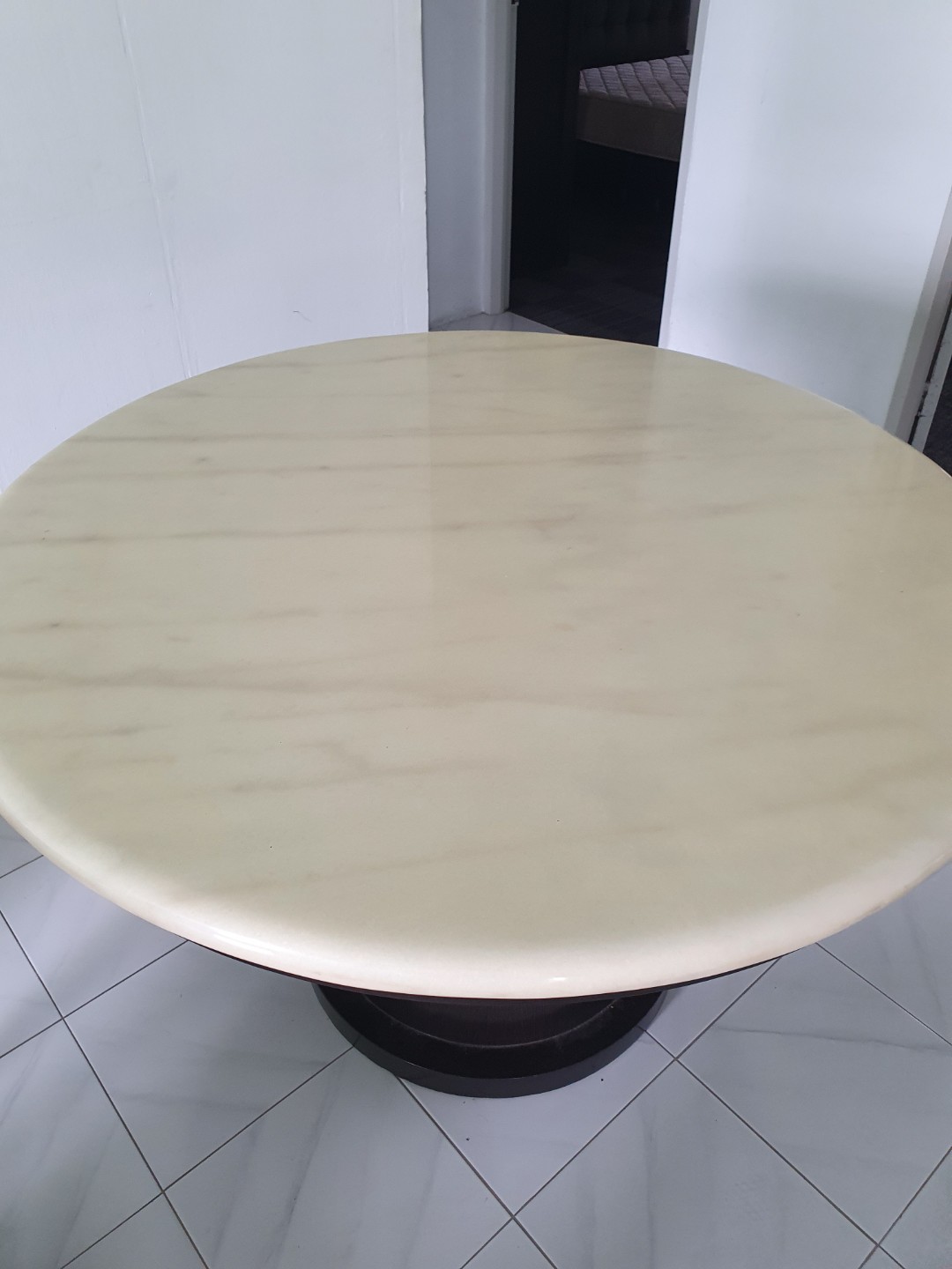 Marble Round Table, Furniture & Home Living, Furniture, Tables & Sets ...