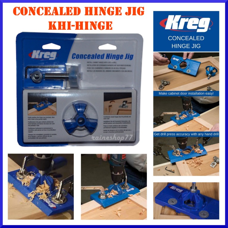Original Kreg Concealed Hinge KHI-HINGE, Furniture & Home Living, Home ...