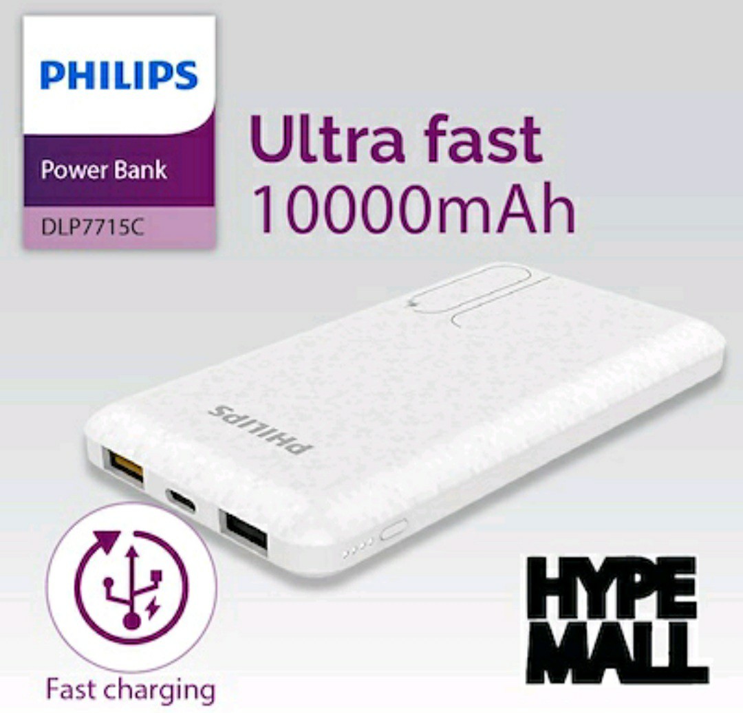 Philips Powerbank 10000 mAh (Black), Mobile Phones & Gadgets, Mobile ...