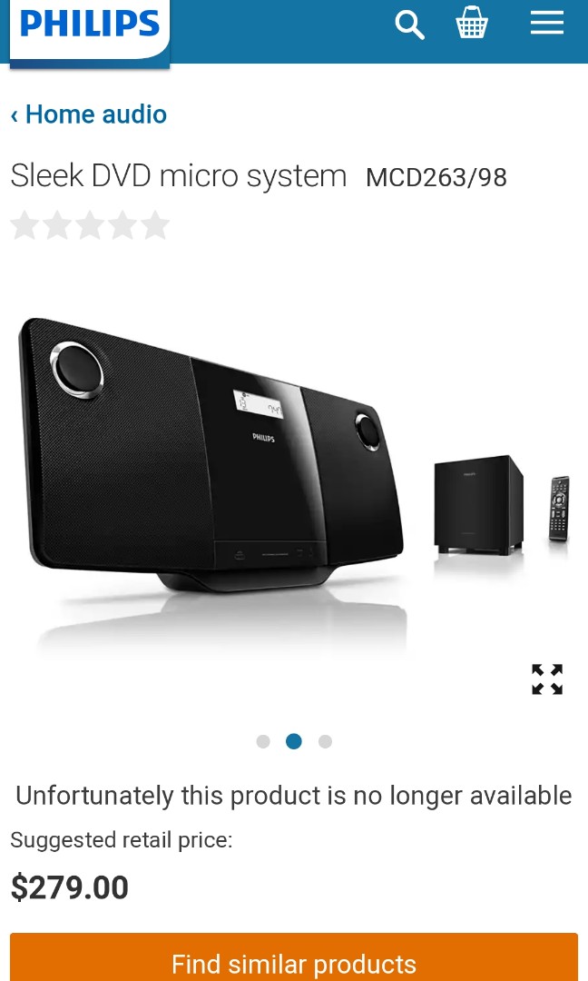 Philips Sleek DVD micro Mini compo hifi, Audio, Portable Music Players ...