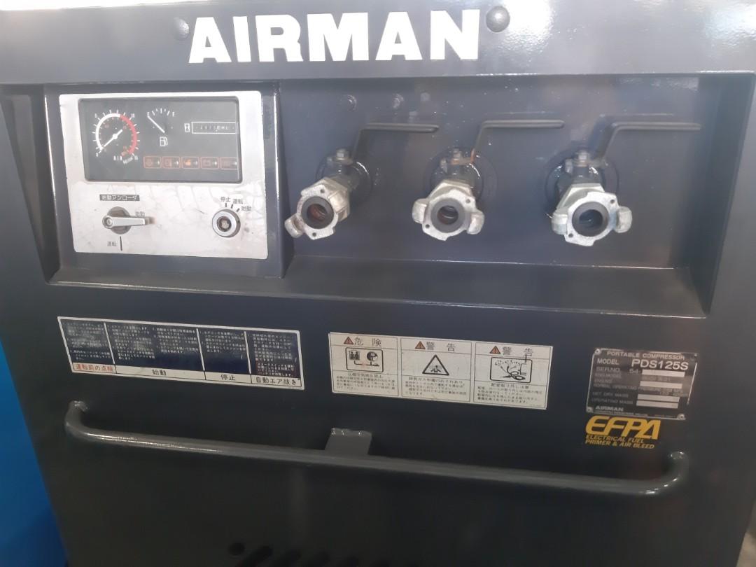 125 cfm Airman Air Compressor, Commercial & Industrial, Industrial ...