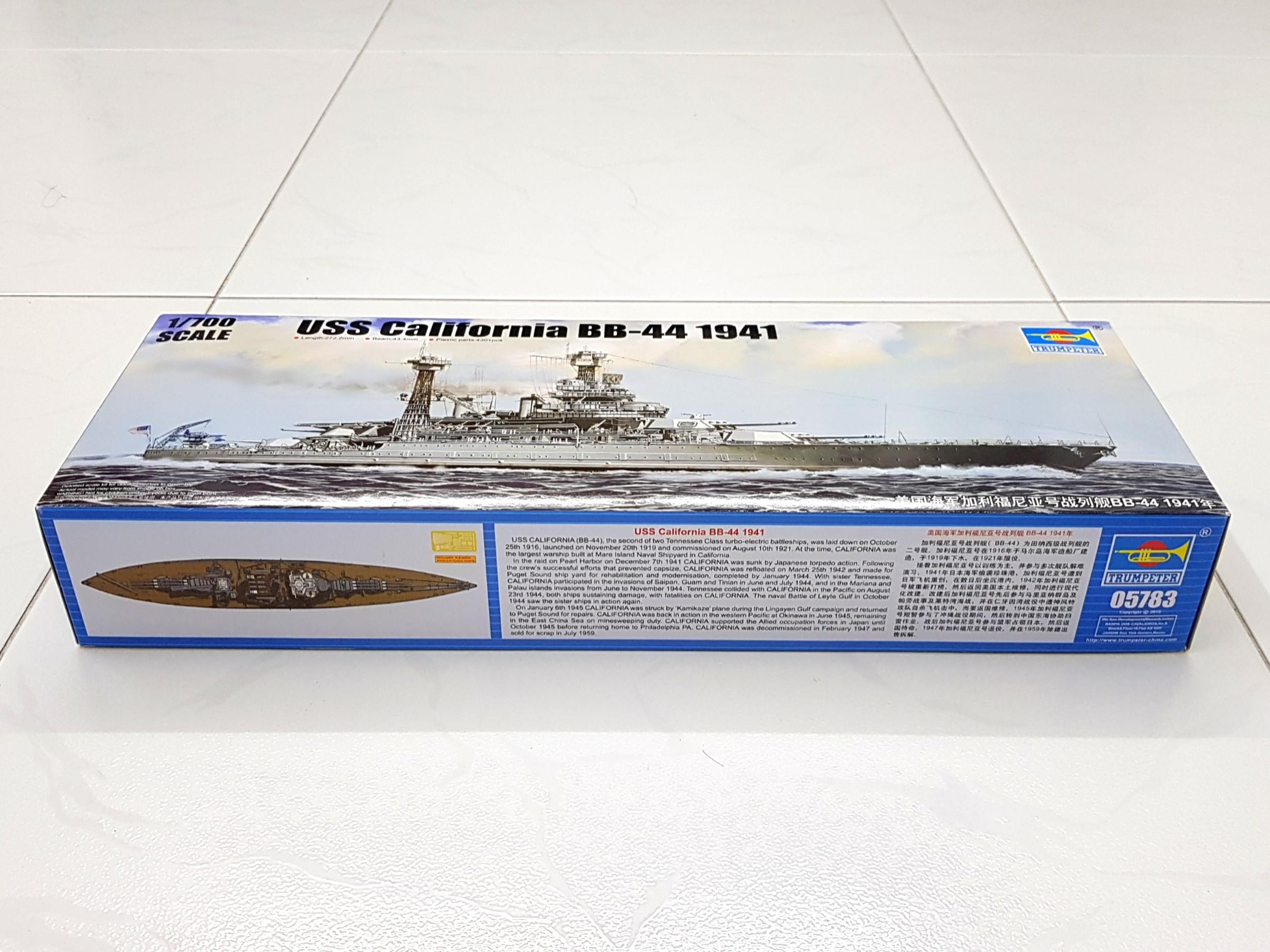 1/700 05783 Trumpeter USN Battleship USS California BB-44 1941 "As she ...