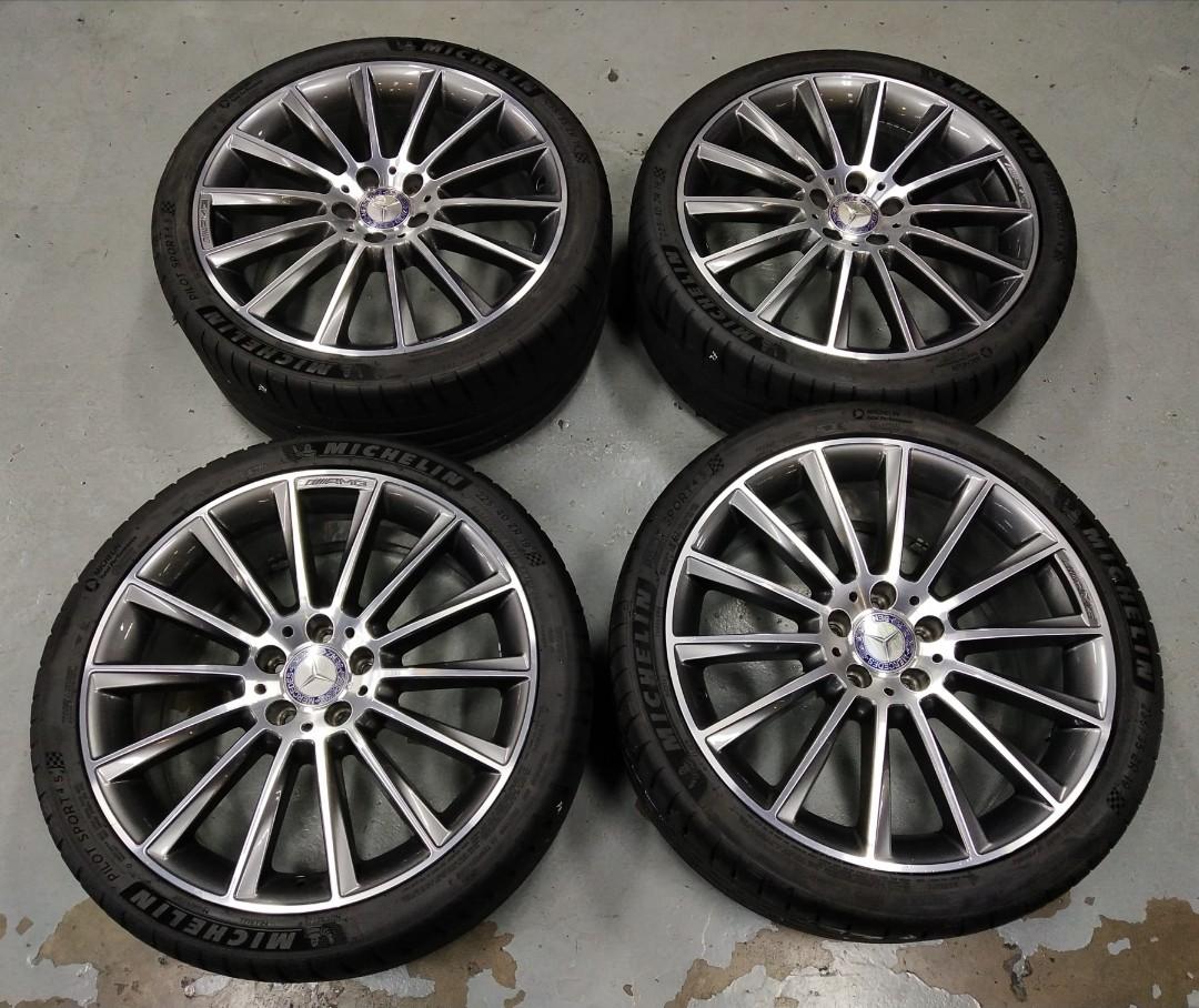 19" Mercedes W205 AMG rim with tyres, Car Accessories, Tyres & Rims on ...