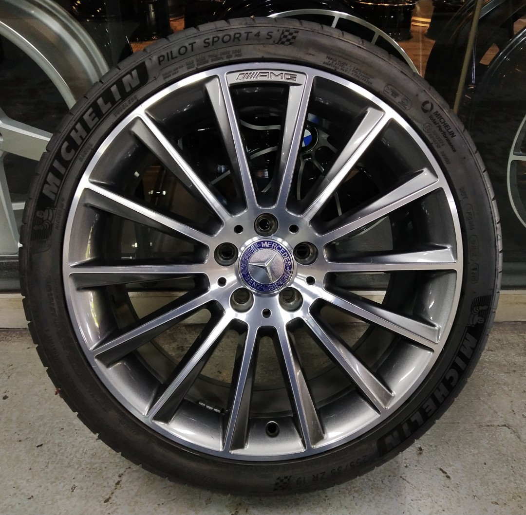 19" Mercedes W205 AMG rim with tyres, Car Accessories, Tyres & Rims on ...