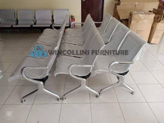4 Seater Gang Chair - Office Partition, Furniture & Home Living ...