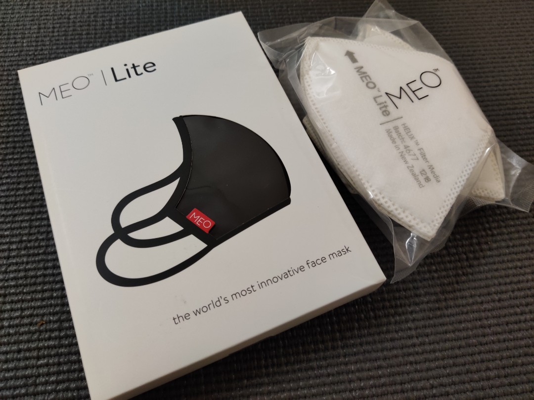 現貨 紐西蘭 MEO LITE 口罩連濾芯套裝共8片Helix Filter New Zealand Face Mask, 健康及營養食用品 ...