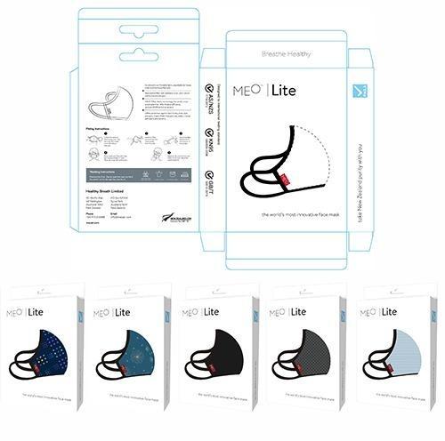 現貨 紐西蘭 MEO LITE 口罩連濾芯套裝共8片Helix Filter New Zealand Face Mask, 健康及營養食用品 ...
