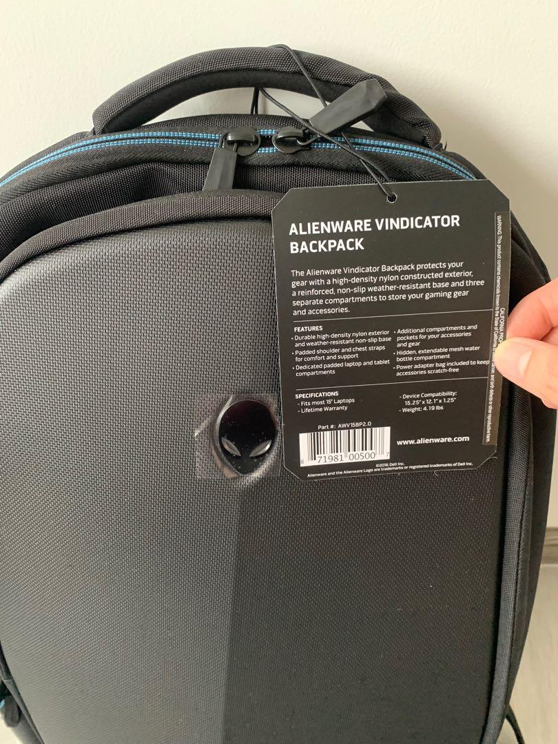 Alienware vindicator backpack, Computers & Tech, Parts & Accessories ...