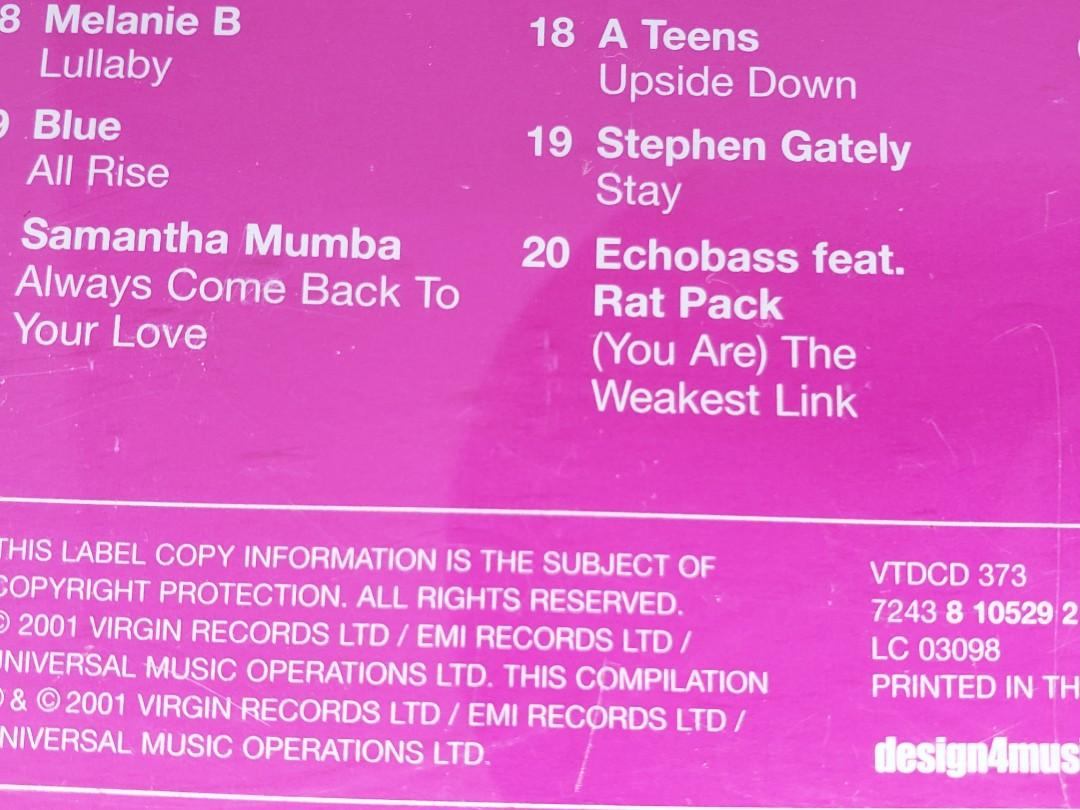 CD Various Artists - Smash Hits Summer 2001 (2CD) , 興趣及遊戲, 收藏品及紀念品, 明星 ...