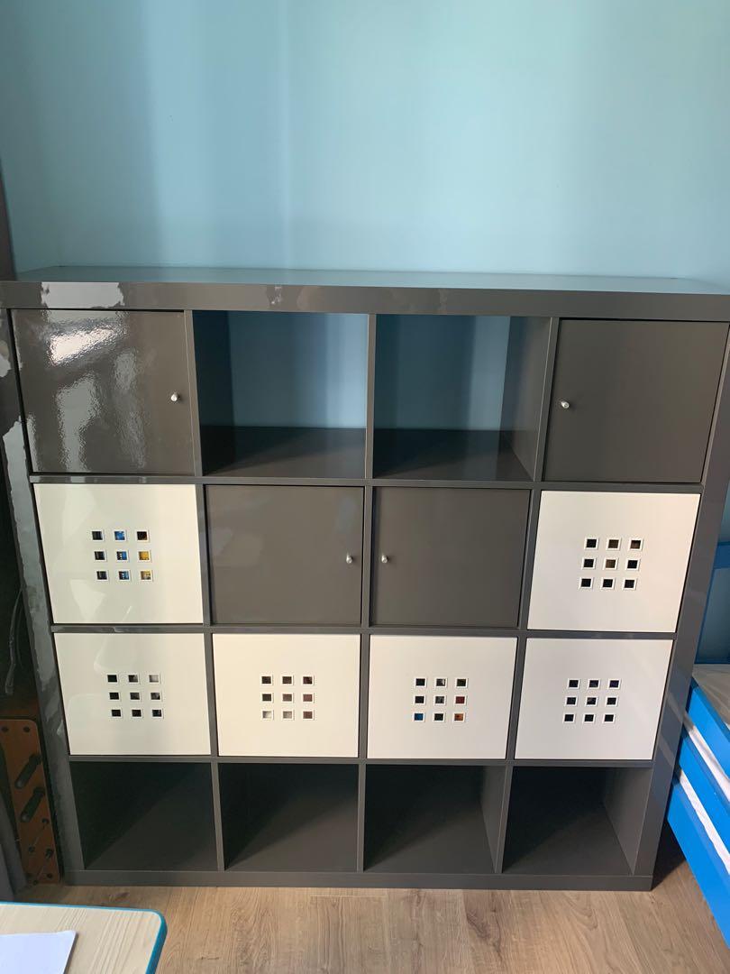 Grey KALLAX Shelving unit, Furniture & Home Living, Furniture, Shelves ...