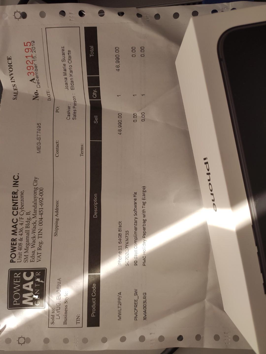 Iphone 11 64Gb Complete with box and receipt, Mobile Phones & Gadgets ...