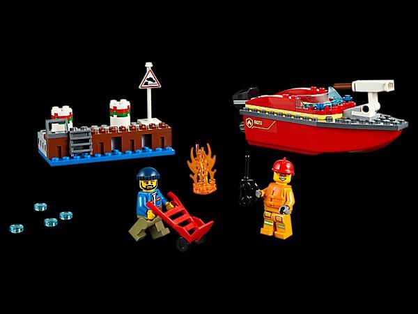 LEGO City Dock Side Fire Speed Build (60213), Hobbies & Toys, Toys ...