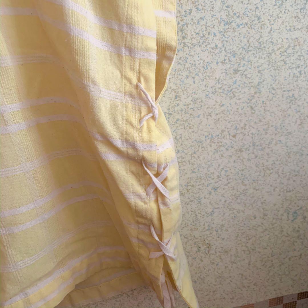 Mango Yellow Top nice side detail, Women's Fashion, Tops, Others Tops ...