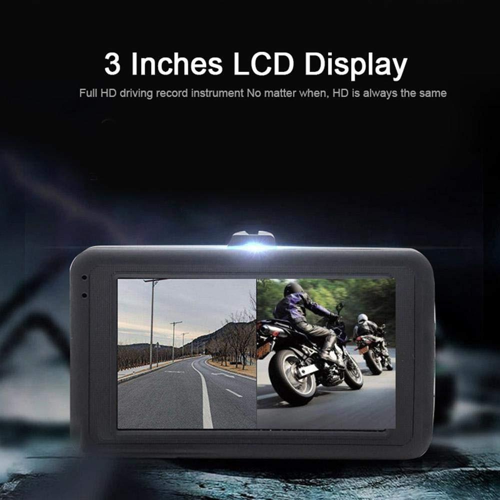 Motorcycle Recorder Motorcycle Dash Cam Dual Lens Video Recorder ...