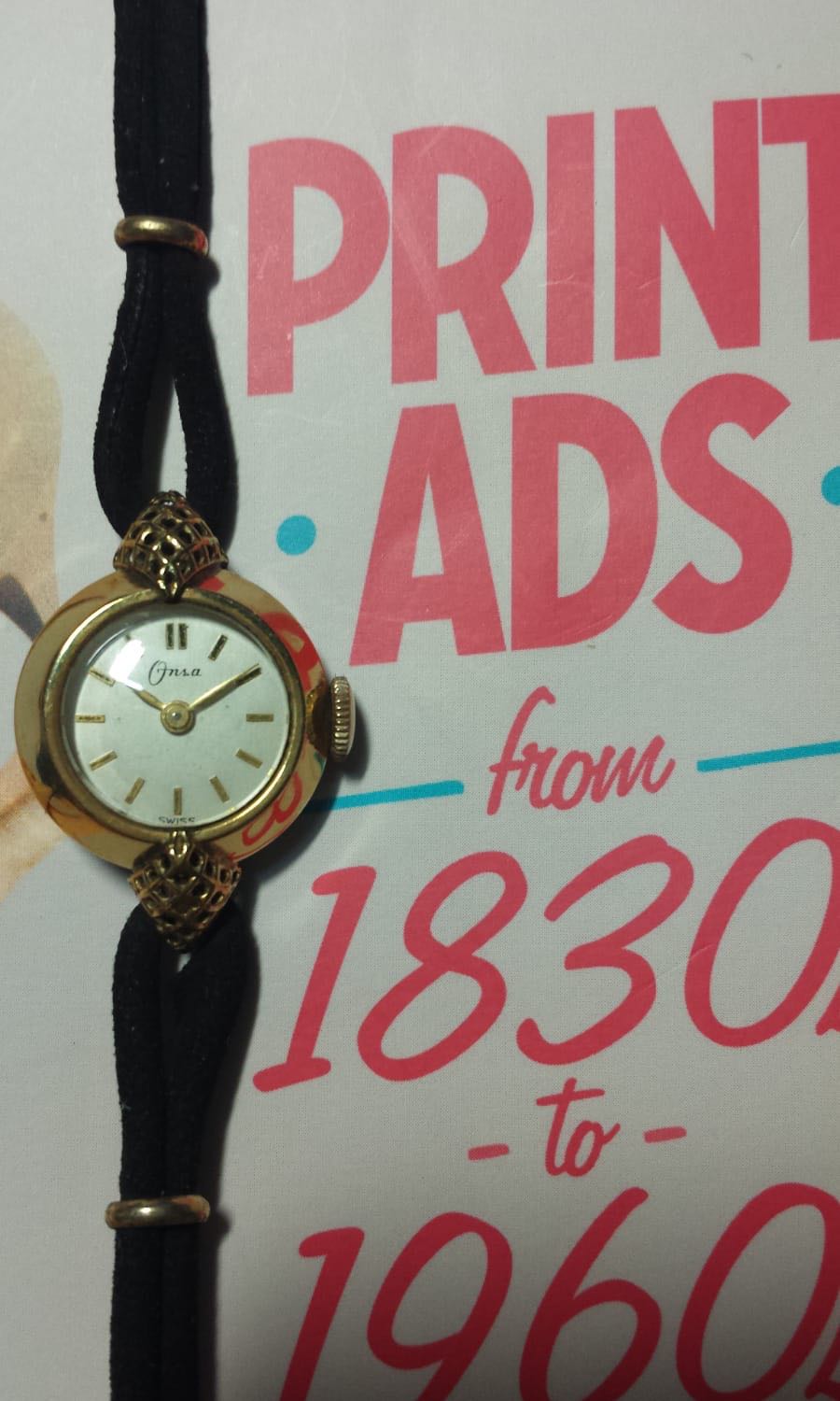 Onsa gold plated manual winding watch , Luxury, Watches on Carousell