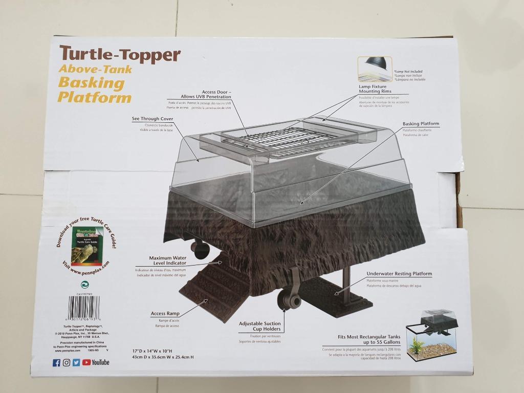Penn Plax Turtle Tank Topper – Above-Tank Basking Platform for Turtle ...