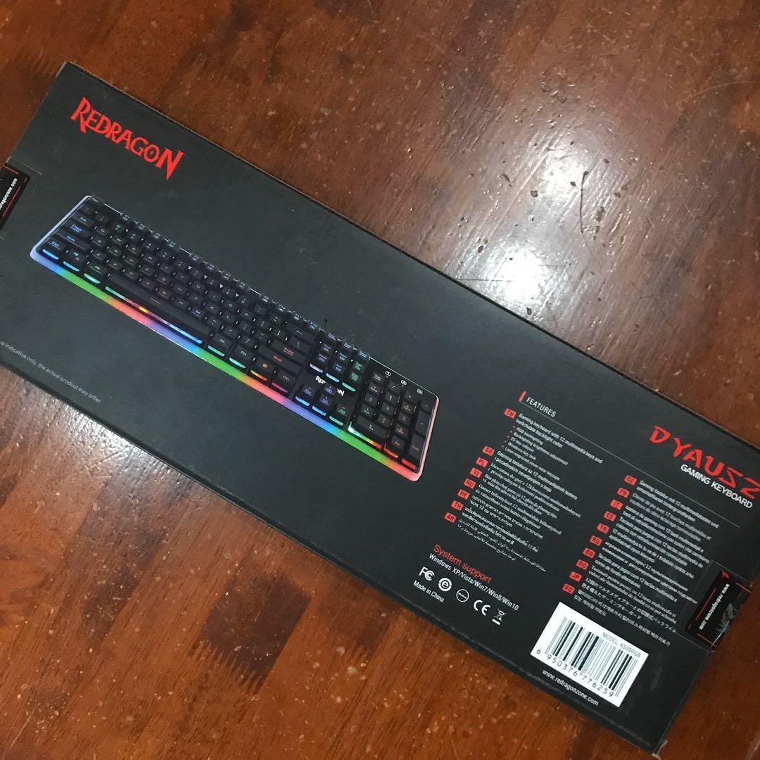 Redragon Dyaus 2 Gaming Keyboard, Computers & Tech, Parts & Accessories ...