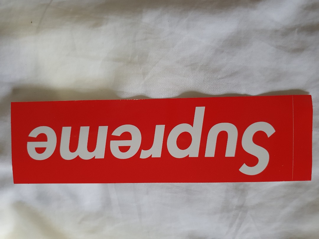 Supreme sticker, Luxury, Apparel on Carousell