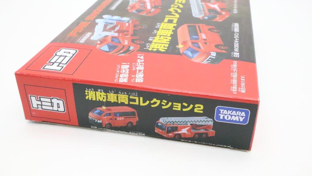 Tomy Tomica Fire Engine Collection Boxset 消防車輛 (電源車救助車雲梯車 Nissan NV350 ...