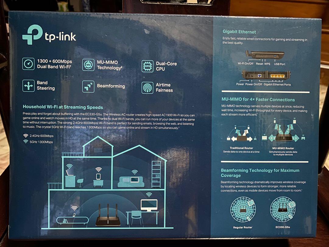tp-link EC330-G5u AC1900 Router (Brand New), Computers & Tech, Parts ...