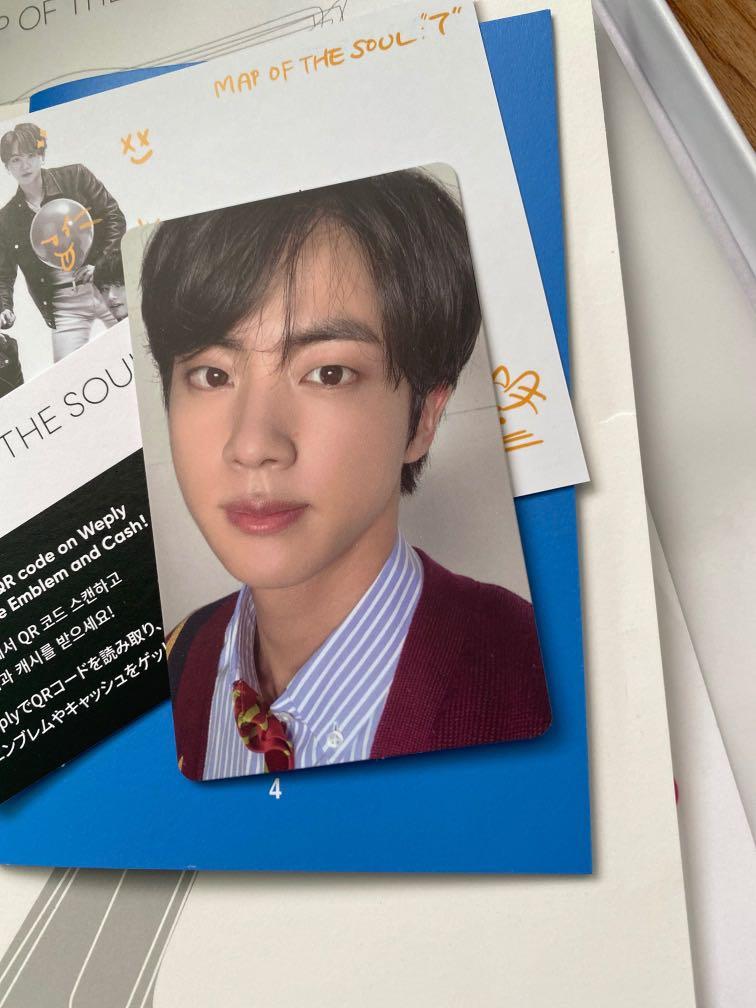 [WTT] BTS "MAP OF THE SOUL: 7" VERSION 4 PHOTOCARD - JIN, Hobbies & Toys, Memorabilia ...