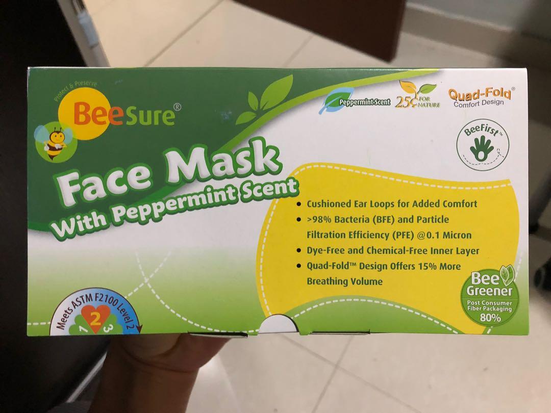 [現貨] BeeSure 美國直送 外科手術口罩 ASTM BFE PFE, 其他, 其他 - Carousell