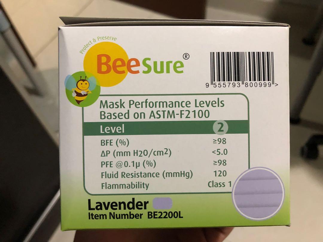 [現貨] BeeSure 美國直送 外科手術口罩 ASTM BFE PFE, 其他, 其他 - Carousell