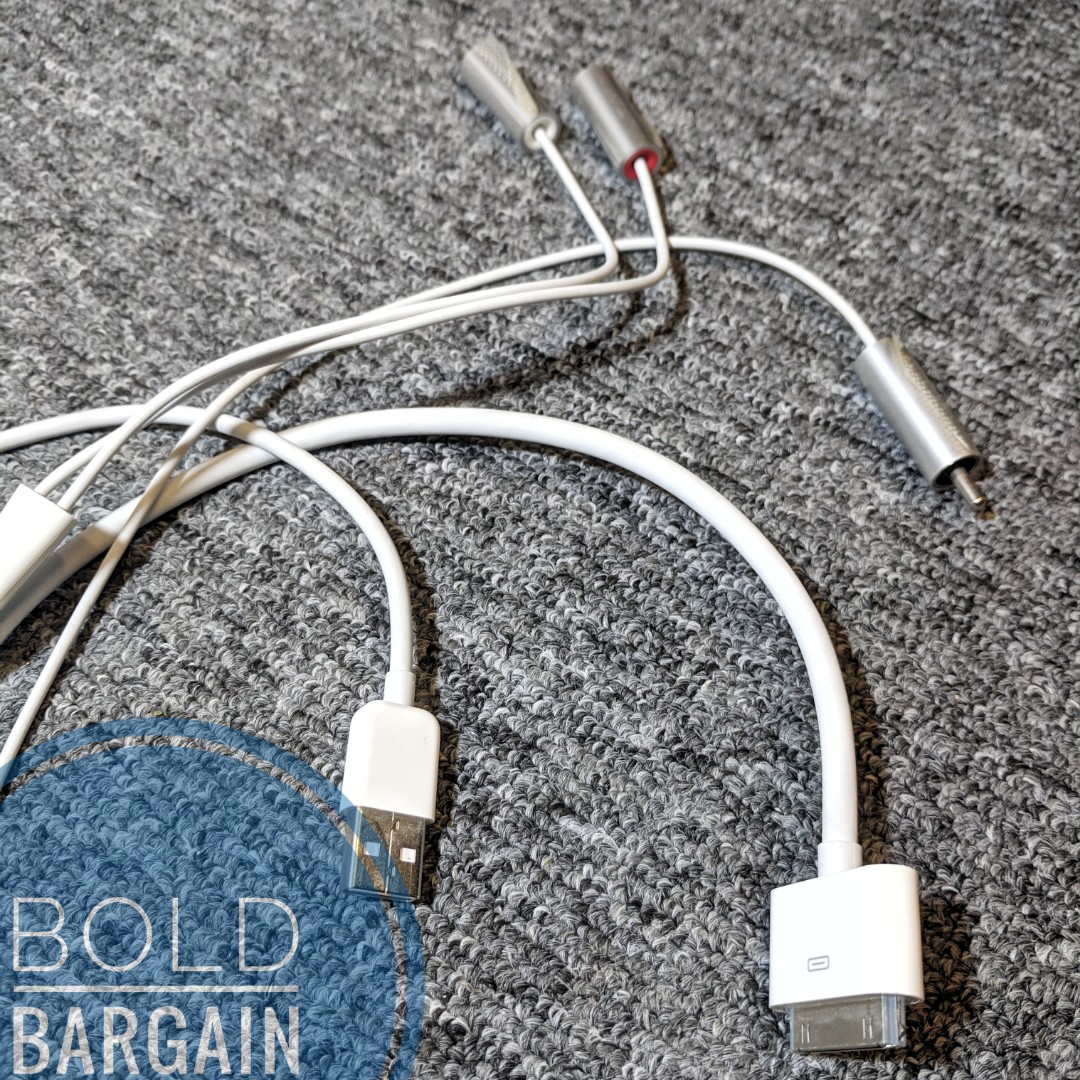 Apple AV Cable with Data USB Charging Cable iPod iPhone iPad, Audio ...