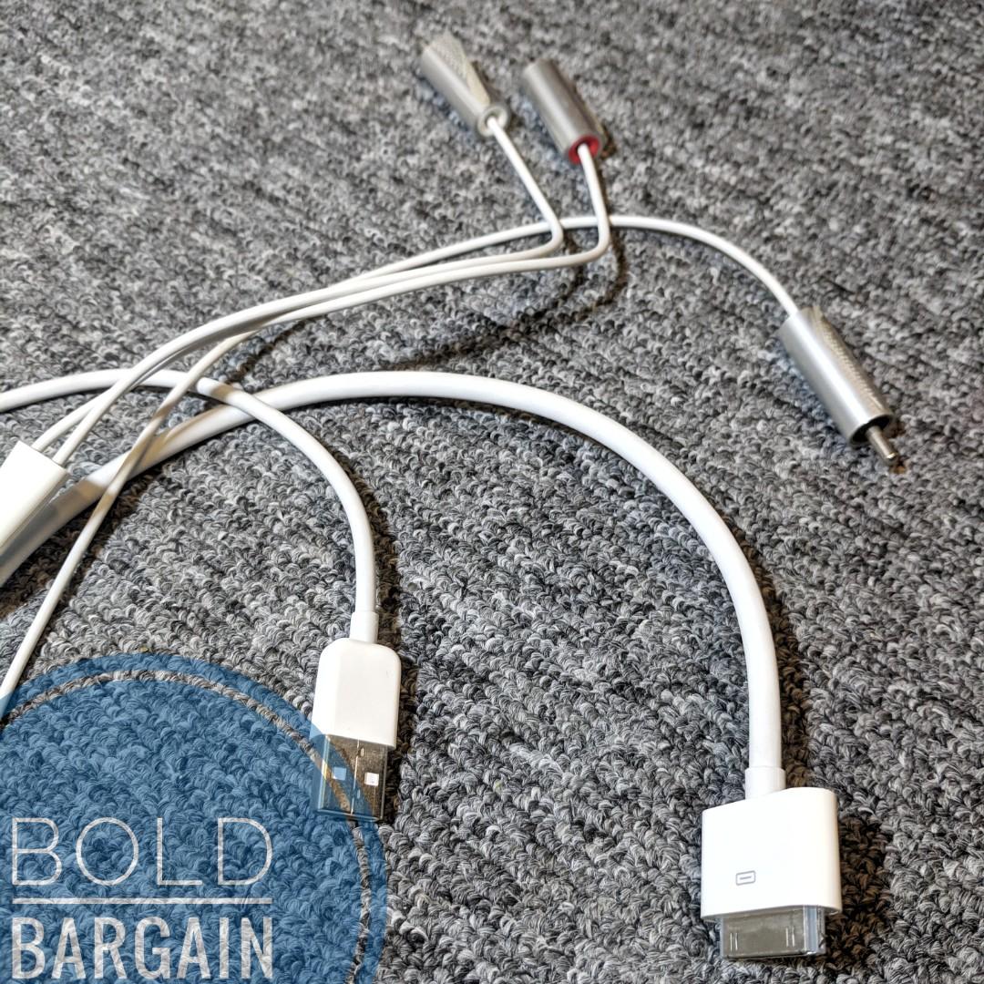 Apple AV Cable with Data USB Charging Cable iPod iPhone iPad, Audio ...