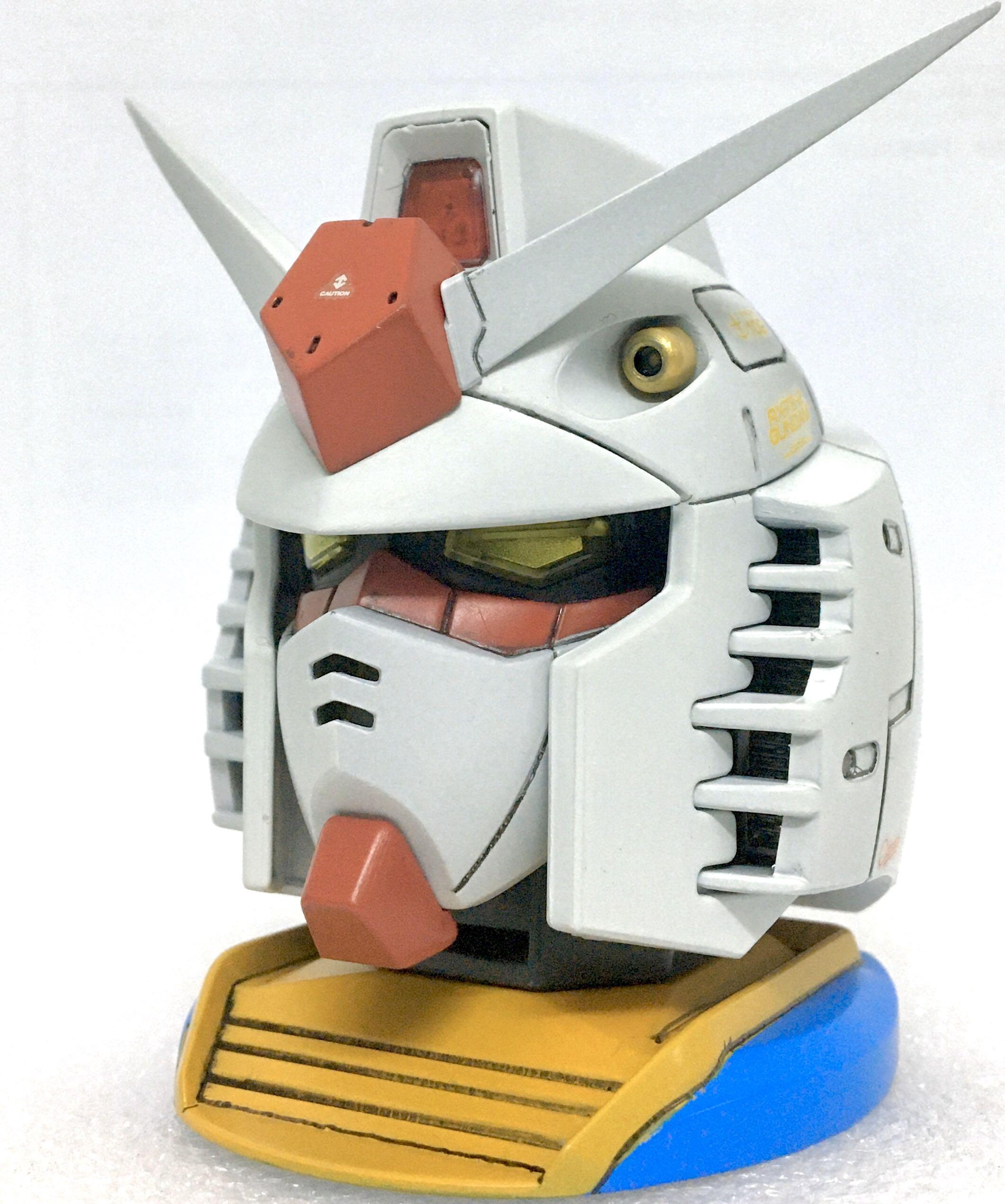 Bandai EXCEED MODEL GUNDAM HEAD 1 高達頭像 RX-78 專業上色完成品 (全隻噴槍上色~滲線~上灰~陰影~水 ...