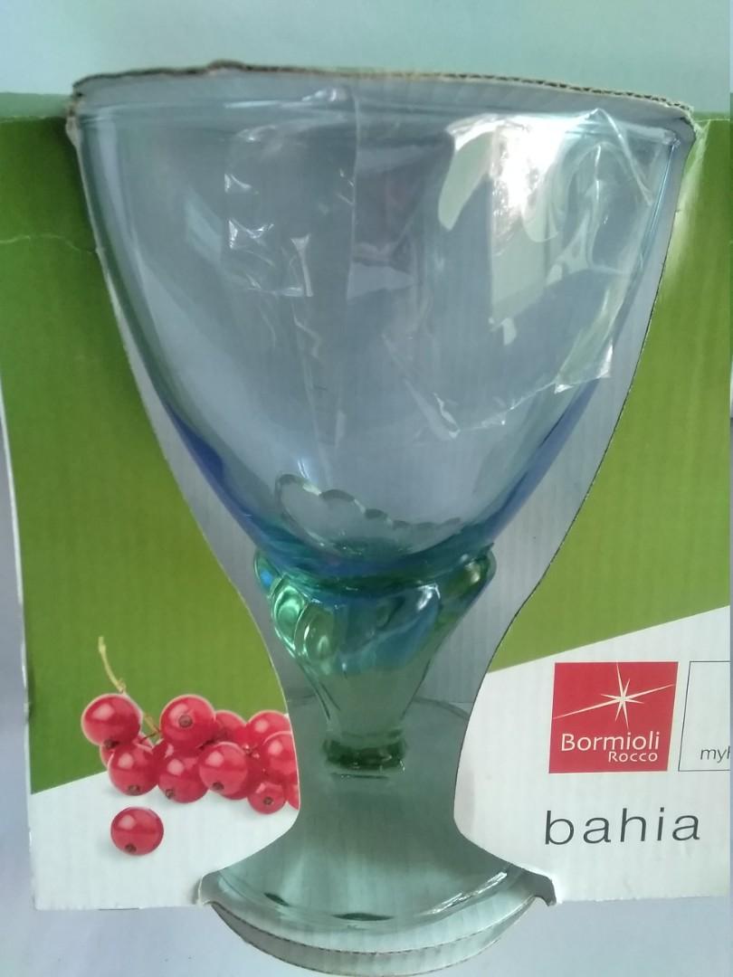 BORMIOLI ROCCO Bahia Footed Glass, Furniture & Home Living, Kitchenware ...