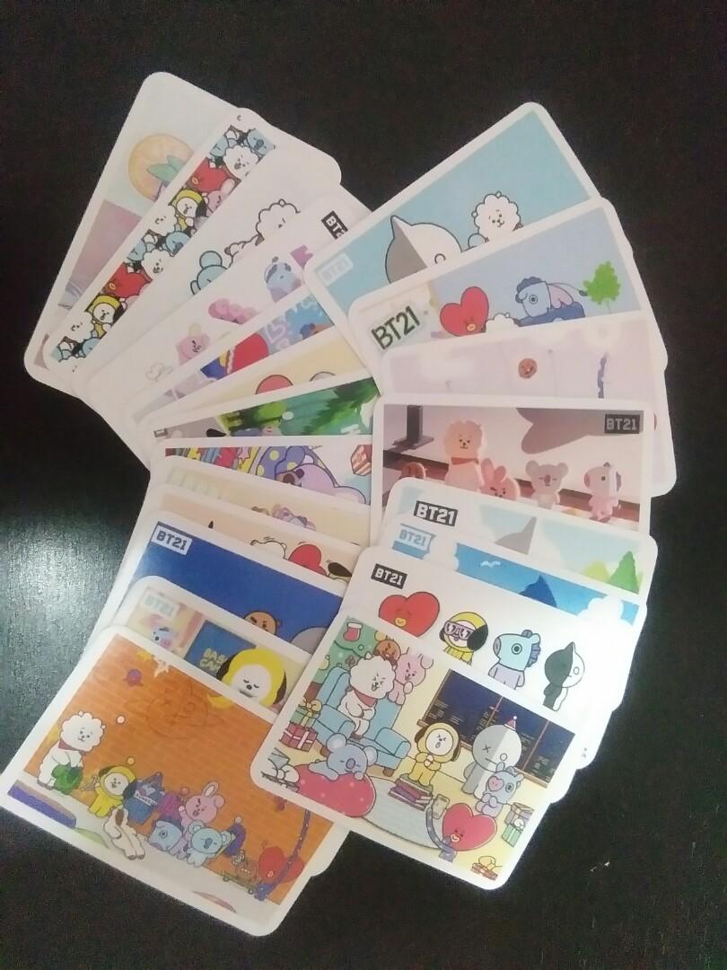 BT21 OFFICIAL PHOTOCARDS, Free Items on Carousell