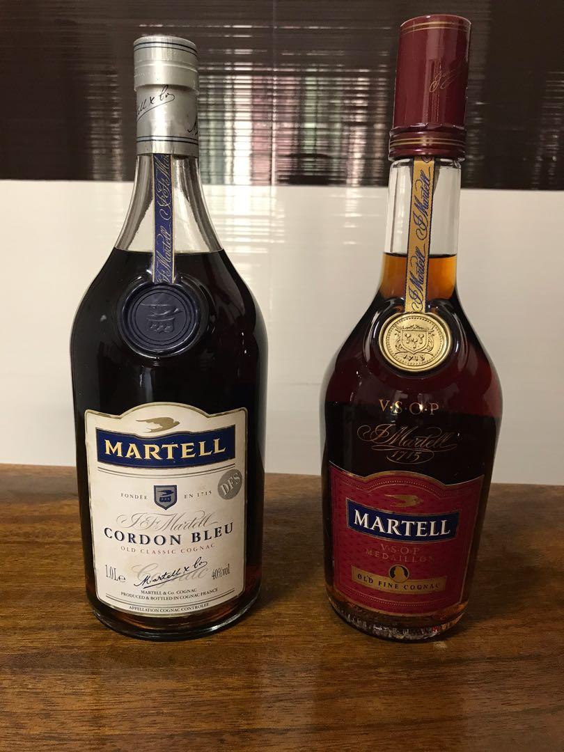 Bundle Sales - Martell VSOP & Cordon Bleu, Food & Drinks, Alcoholic Beverages on Carousell