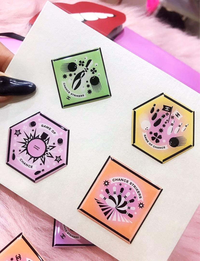 Chanel chance sticker set, Luxury, Accessories on Carousell