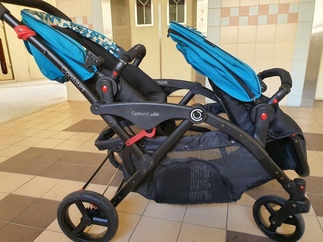 Contours Options Elite Tandem Stroller, Babies & Kids, Going Out ...