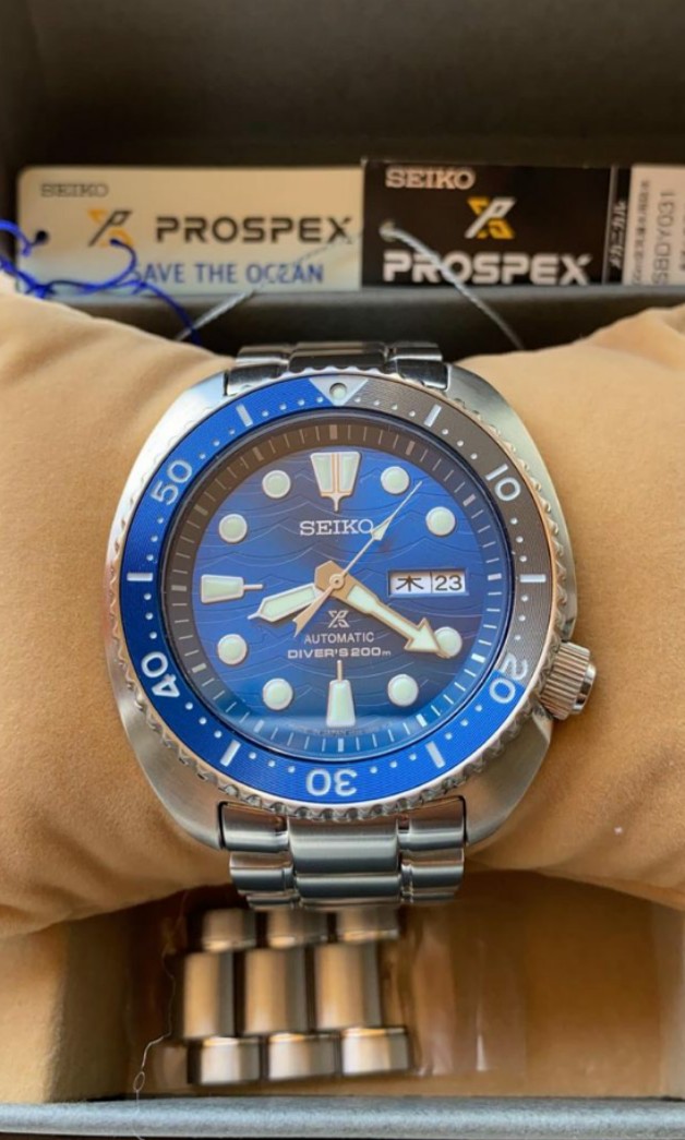 Seiko Save the Ocean Turtle Watch SBDY031 SRPD21 SRPD21J, Men's Fashion ...