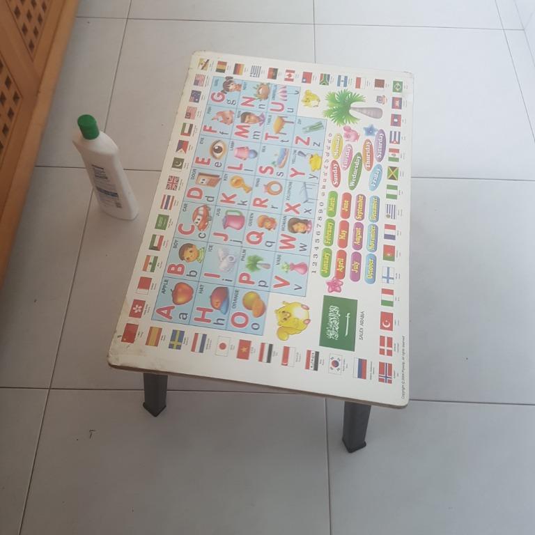 Kid Alphabet table, Babies & Kids, Baby Nursery & Kids Furniture, Kids ...