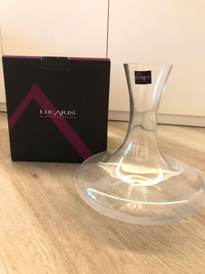 [全新 未開箱]名牌醒酒器 LUCARIS- BLISS DECANTER (L) 1L, 家庭電器, 廚房電器, 酒窖及存倉 - Carousell
