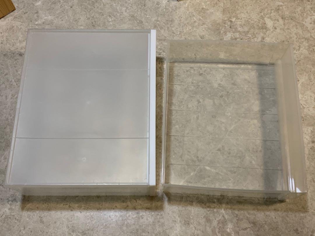 Muji PU storage boxes with drawer x3, Furniture & Home Living, Home ...