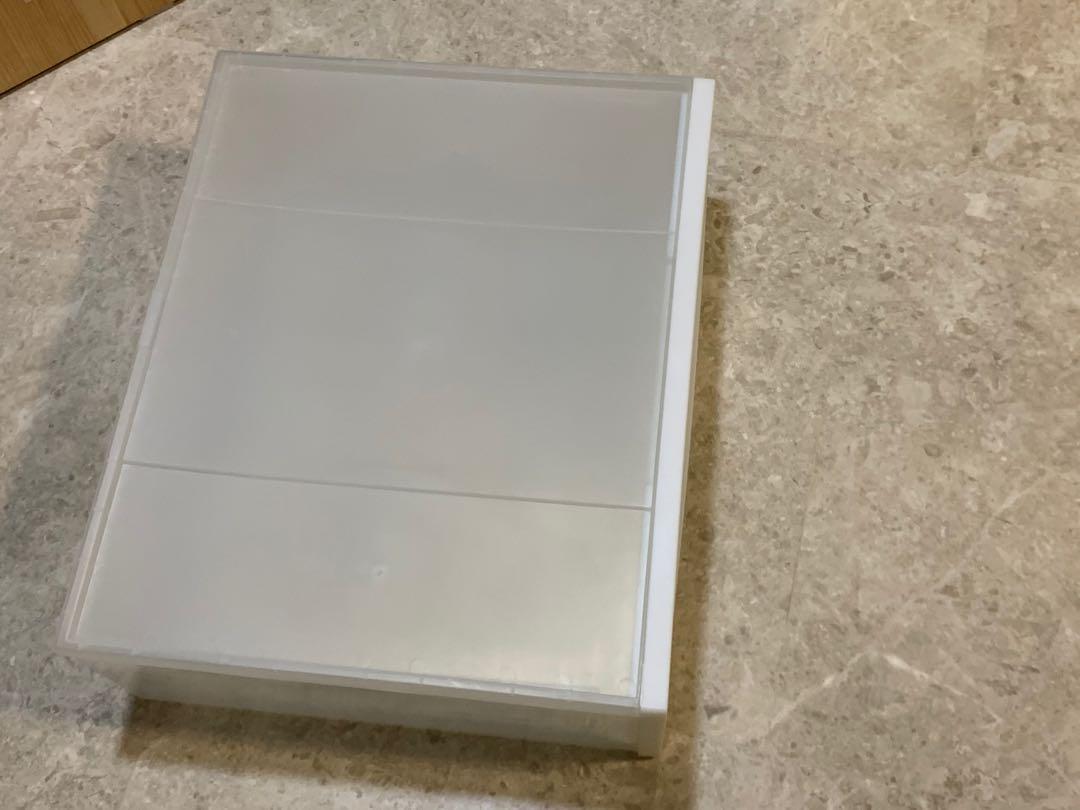 Muji PU storage boxes with drawer x3, Furniture & Home Living, Home ...
