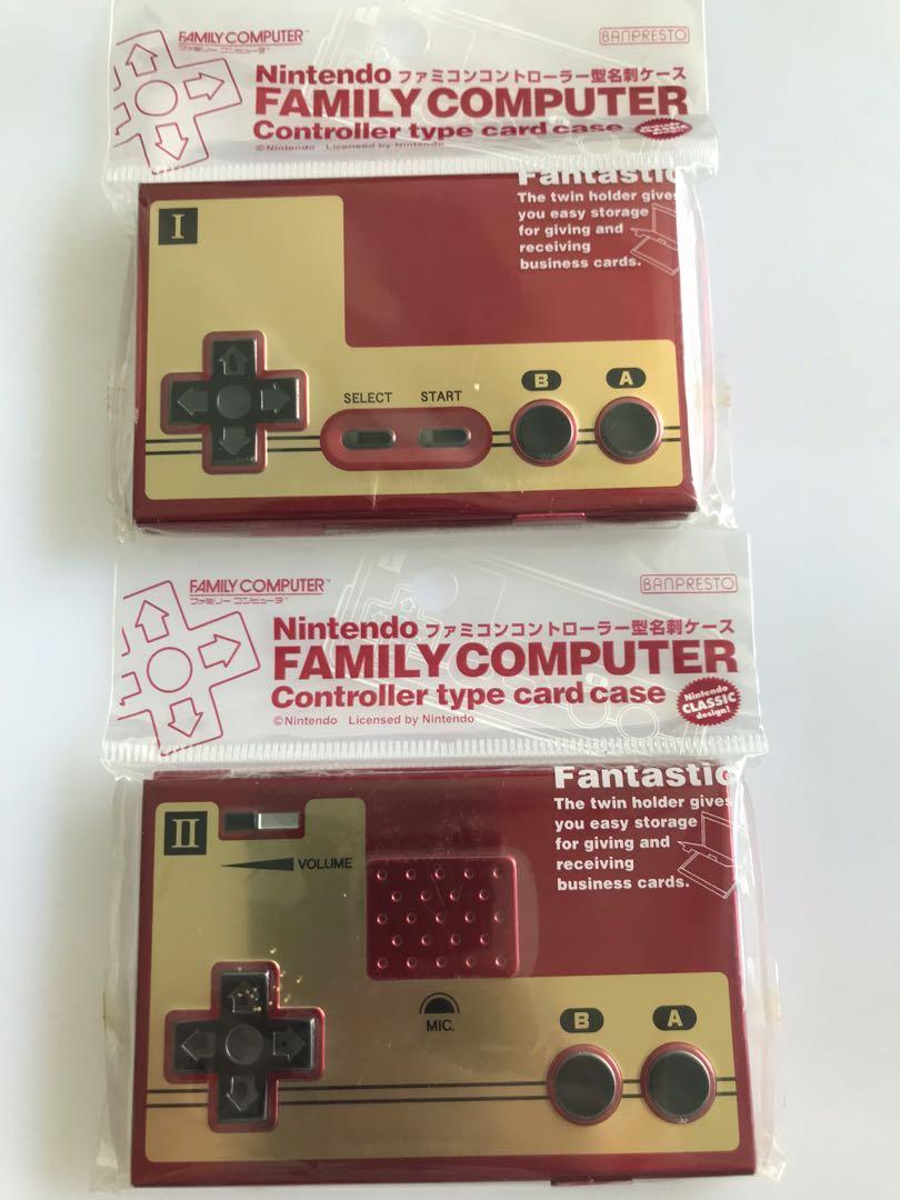 Original Nintendo Famicom Family Computer controller name card case ...